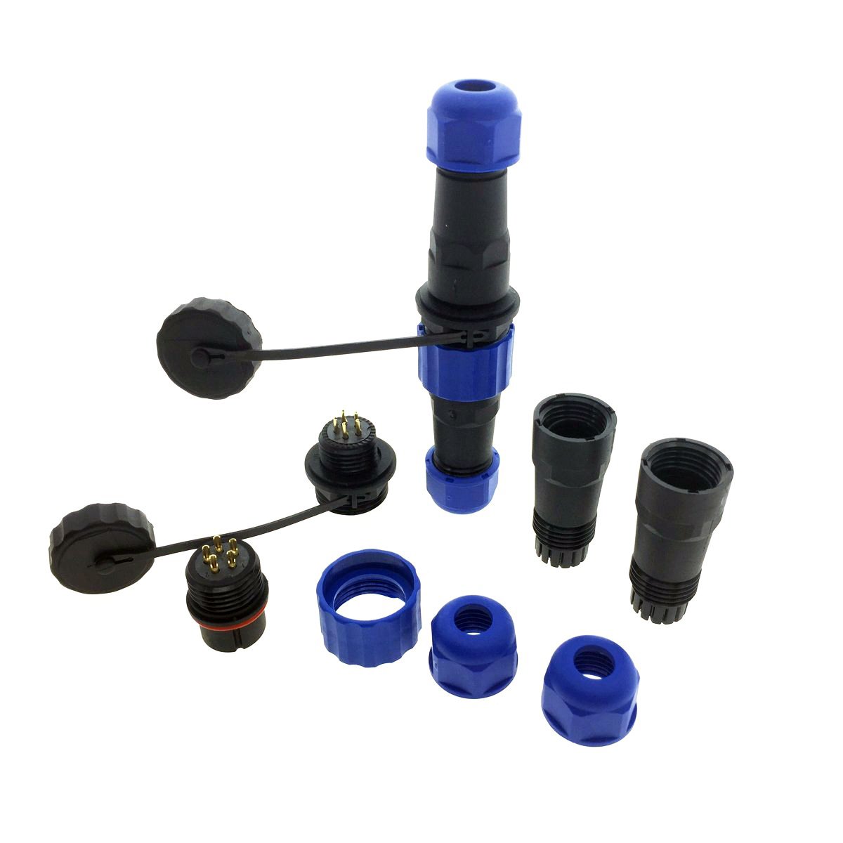 5pin Waterproof Connector, IP68 Aviation Bulkhead Outdoor led Plug ...