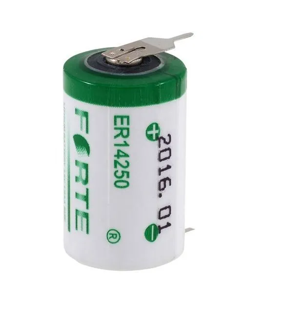FORTE Lithium Battery ER14250 3.6v 1/2AA with PIN, Battery Type ...