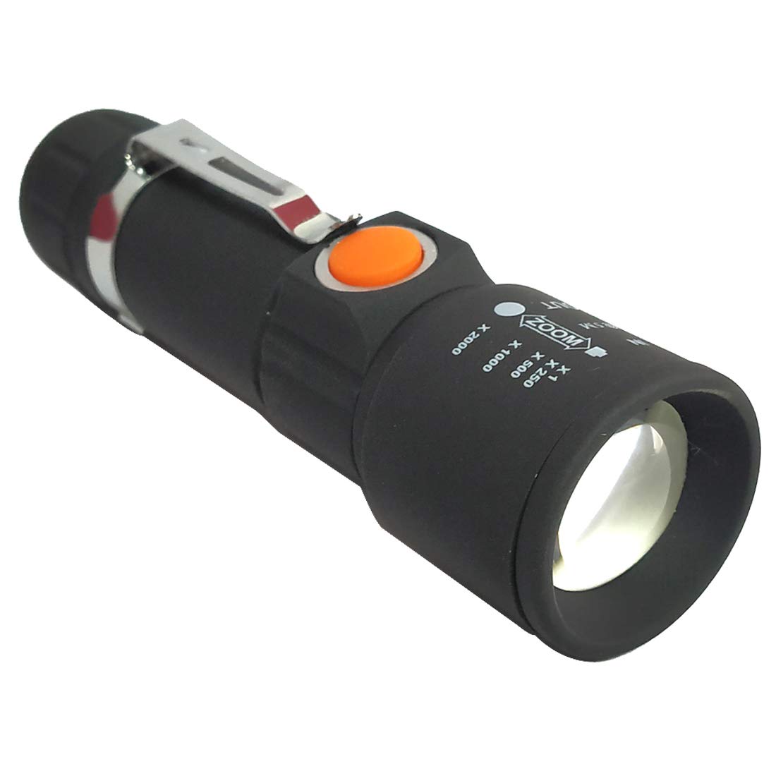 Portable USB Mini Rechargeable Flashlight XM-L T6 LED High Power Zoom ...