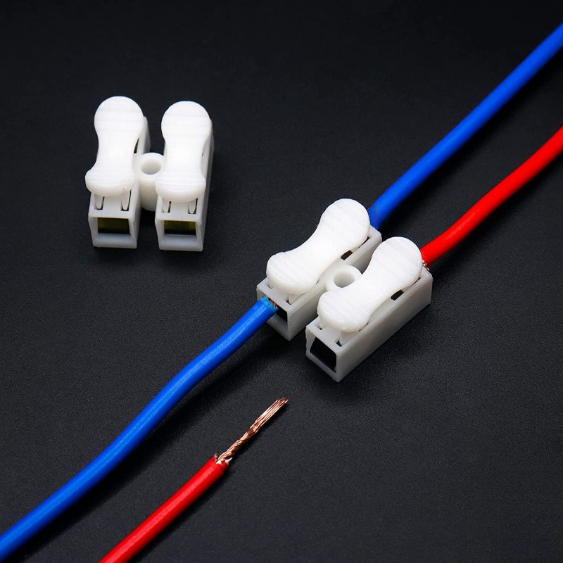 2-Way Quick Push Type Lock Electric Wire Connectors for Cable Terminals ...